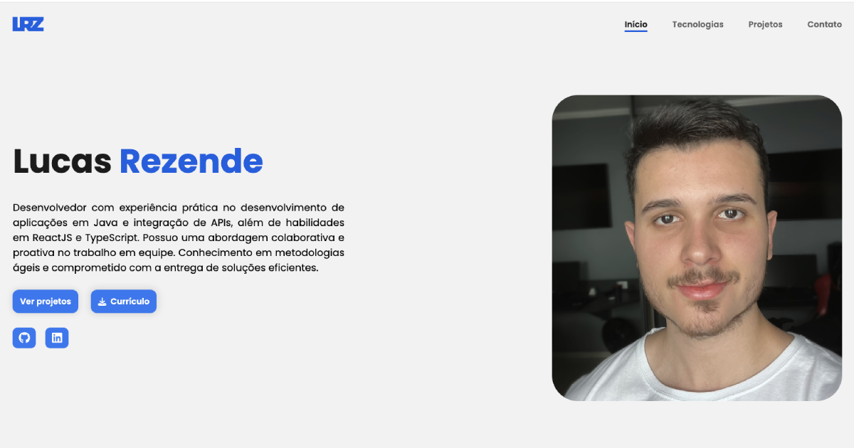 Lucas Rezende - Desenvolvedor de Software